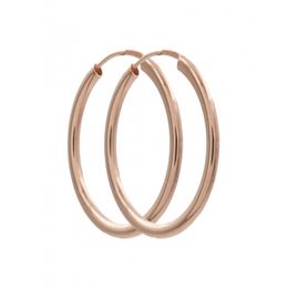 Fiocco Jewelry Ohrringe 'Hoops' Damen Gr&ouml;&szlig;e 20 rosegold