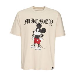 Recovered T-Shirt 'Disney Grumpy Mickey' Herren Gr&ouml;&szlig;e S offwhite