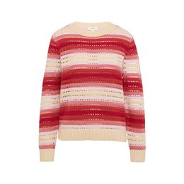 s.Oliver Pullover Damen Gr&ouml;&szlig;e L creme / koralle / rosa / wei&szlig;