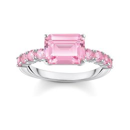 Thomas Sabo Ring Damen Gr&ouml;&szlig;e 50 pink / silber