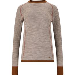 WHISTLER Base Layer 'BRANDI' Damen Gr&ouml;&szlig;e XXL braun / hellgrau / blutrot
