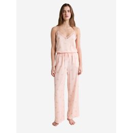 Etam Pyjamahose 'Plumia' Damen Gr&ouml;&szlig;e L gelb / pastellgelb / pastelllila / rosa Winterkleid