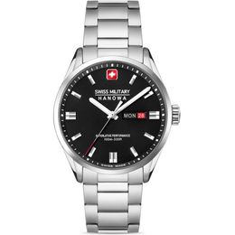 SWISS MILITARY HANOWA Uhr 'Military Hanowa' Herren Gr&ouml;&szlig;e One Size blutrot / schwarz / silber