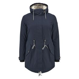 Polarino Funktionsjacke Damen Gr&ouml;&szlig;e 9XL navy / dunkelbraun / wei&szlig;