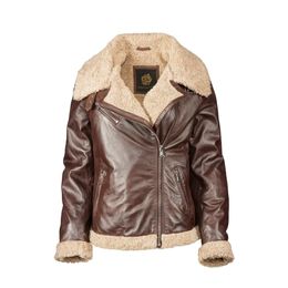 Apple of Eden Lederjacke AOE-144 Damen Gr&ouml;&szlig;e M/L dunkelbraun