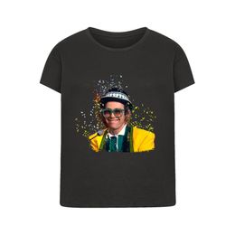 F4NT4STIC T-Shirt 'TV Times Elton John At The Piano 1977' Damen Gr&ouml;&szlig;e 4XL mischfarben / schwarz
