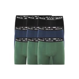 BULA Boxershorts 'Frame' Herren Gr&ouml;&szlig;e XL marine / schilf / schwarz / wei&szlig;