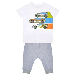 Denokids Set 'Racer' Jungen Gr&ouml;&szlig;e 122 wei&szlig;