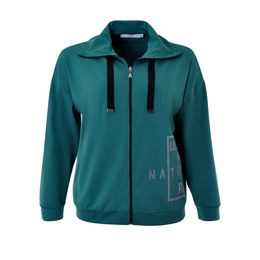 NAVIGAZIONE Sweatjacke Damen Gr&ouml;&szlig;e 4XL petrol / silber
