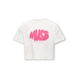 Only Girls T-Shirt M&auml;dchen Gr&ouml;&szlig;e 110/116 pink / wei&szlig;