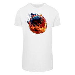 F4NT4STIC Shirt 'BASKETBALL COLLECTION' Herren Gr&ouml;&szlig;e L orange / rot / wei&szlig;