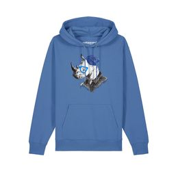 Watapparel Sweatshirt 'Nashorn' Herren Gr&ouml;&szlig;e S blau / schwarz / wei&szlig;