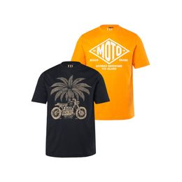 JP1880 T-Shirt Herren Gr&ouml;&szlig;e 5XL orange / schwarz
