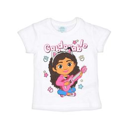 Gabby's Dollhouse T-Shirt 'Gadorable' M&auml;dchen Gr&ouml;&szlig;e 128 azur / schoko / pink / wei&szlig;