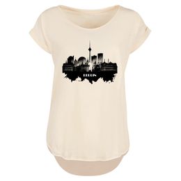 F4NT4STIC T-Shirt 'Cities Collection - Berlin skyline' Damen Gr&ouml;&szlig;e 4XL sand / schwarz