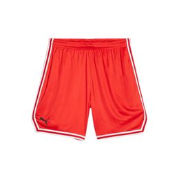 Puma Sporthose Jungen Gr&ouml;&szlig;e 176 rot / schwarz / wei&szlig;