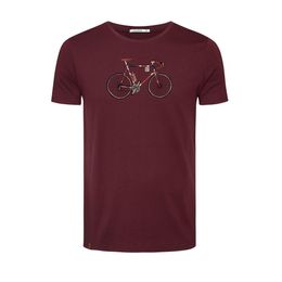 Greenbomb T-Shirt 'Bike Jack' Herren Gr&ouml;&szlig;e XS beere / schwarz / wei&szlig;