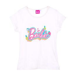 Barbie Shirt 'Barbie T-Shirt' M&auml;dchen Gr&ouml;&szlig;e 128 wei&szlig;