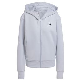 adidas Performance Sportsweatjacke 'Designed 4 Training Full-Zip Hooded' Damen Gr&ouml;&szlig;e XL/XXL grau / schwarz