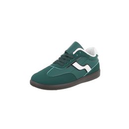 Ital-Design Sneaker Damen Gr&ouml;&szlig;e 40 gr&uuml;n / wei&szlig;