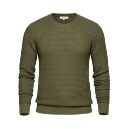 Ombre Pullover 'OM-SWSW-0181' Herren Gr&ouml;&szlig;e L oliv