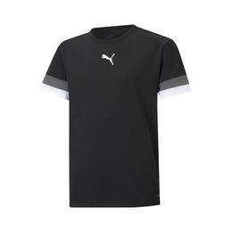 Puma Funktionsshirt 'TeamRise' Jungen Gr&ouml;&szlig;e 116 grau / schwarz / wei&szlig;