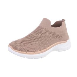 Ital-Design Slip On Damen Gr&ouml;&szlig;e 38 hellbraun