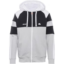 Ellesse Sweatjacke Herren Gr&ouml;&szlig;e S hellgrau / schwarz / wei&szlig;