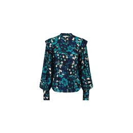 Fabienne Chapot Bluse 'Philo' Damen Gr&ouml;&szlig;e S blau / cyanblau / schwarz / wei&szlig;