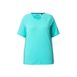 Ulla Popken Shirt Damen Gr&ouml;&szlig;e M/L t&uuml;rkis / aqua / schwarz