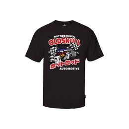 Oldskull T-Shirt 'Rtrip Moto Skull' Herren Gr&ouml;&szlig;e S schwarz