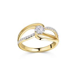 Pure Schmuck Ring 'Serena Bridgerton' Damen Gr&ouml;&szlig;e 58 gold