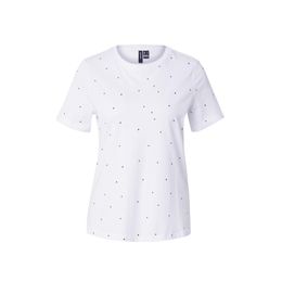 V&eacute;ro Moda Vero Moda T-Shirt 'VMPaulina' Damen Gr&ouml;&szlig;e L marine / wei&szlig;