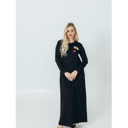 Radada Abendkleid Damen Gr&ouml;&szlig;e 40 schwarz Winterkleid