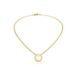 Pure Schmuck Kette 'Clover Perlmutt' Damen Gr&ouml;&szlig;e Onesize gold