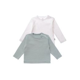 Liliput Langarmshirts Jungen Gr&ouml;&szlig;e 74/80 gr&uuml;n / wei&szlig;