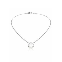 Pure Schmuck Kette 'Clover Perlmutt' Damen Gr&ouml;&szlig;e Onesize silber
