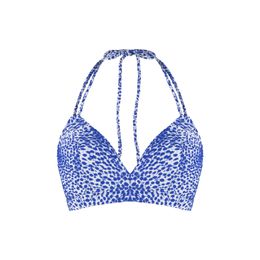 Lingadore Bikini Top Damen Gr&ouml;&szlig;e 80 blau / offwhite