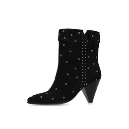 Sacha London SACHA Stiefeletten Damen Gr&ouml;&szlig;e 40 schwarz / wei&szlig; Winterschuhe