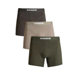 CHASIN' Chasin' Boxershorts 'Thrice Moss' Herren Gr&ouml;&szlig;e S nude / oliv / wei&szlig;
