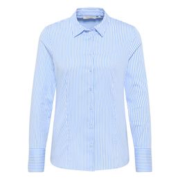 Eterna Bluse 'Modern Classic' Damen Gr&ouml;&szlig;e 6XL hellblau / wei&szlig;