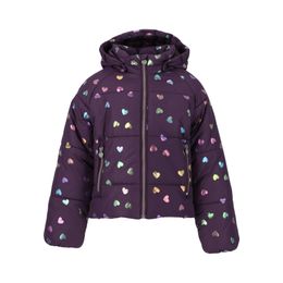 ZIGZAG Winterjacke 'Candys' Jungen Gr&ouml;&szlig;e 104 aubergine / pflaume / dunkellila