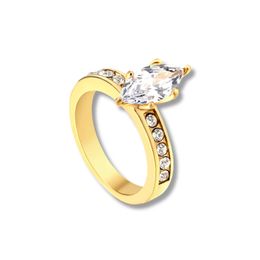 Pure Schmuck Ring 'Diamond' Damen Gr&ouml;&szlig;e 56 gold