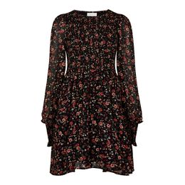 Apricot Ditsy Floral Smocked Mini Dress ' ' Damen Gr&ouml;&szlig;e 36 burgunder Winterkleid