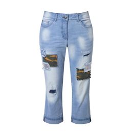 Angel of Style Jeans Damen Gr&ouml;&szlig;e 39/40 hellblau / khaki / dunkelgr&uuml;n