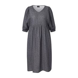 Ulla Popken Kleid Damen Gr&ouml;&szlig;e 50/52 anthrazit / graphit Winterkleid