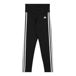 adidas Sportswear Sporthose 'Essentials' M&auml;dchen Gr&ouml;&szlig;e 152 schwarz / wei&szlig;