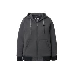 Ulla Popken Jacke Damen Gr&ouml;&szlig;e M/L grau / schwarz