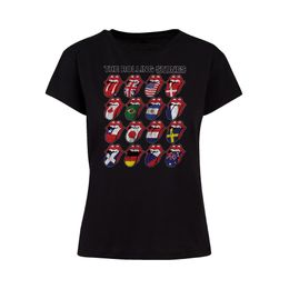 F4NT4STIC T-Shirt 'The Rolling Stones Voodoo Lounge Tongues' Damen Gr&ouml;&szlig;e 5XL navy / rot / schwarz / wei&szlig;