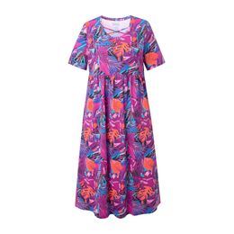 Ulla Popken Kleid Damen Gr&ouml;&szlig;e 58/60 bunt Winterkleid